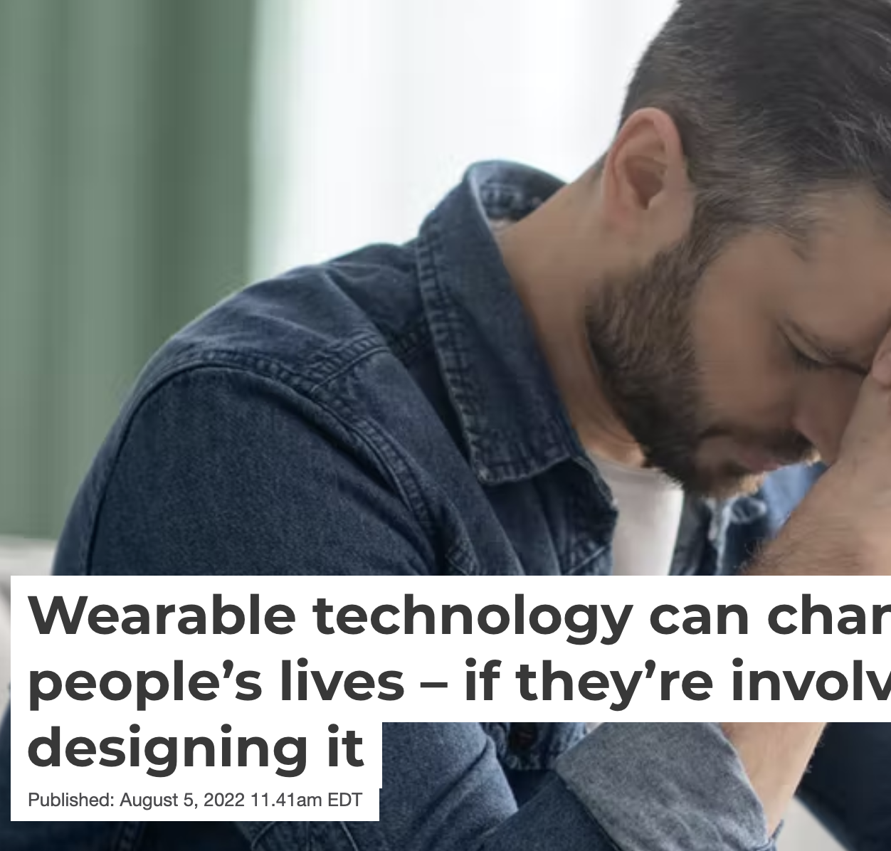 Wearable technology can change autistic people’s lives – if they’re ...